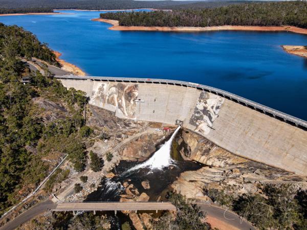 Wellington Dam Mural | State Library of Western Australia